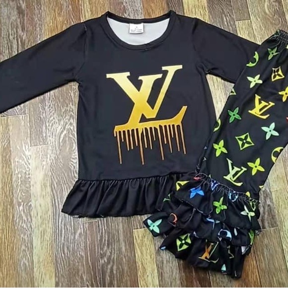 Matching Sets | Little Girls 2 Piece Set Dripping | Poshmark